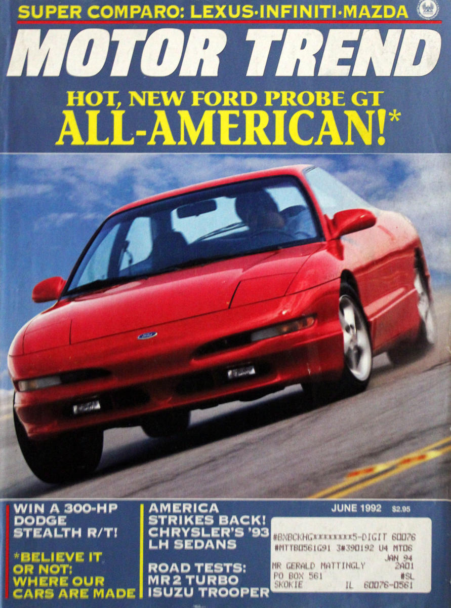 Motor Trend | June 1992 at Wolfgang's