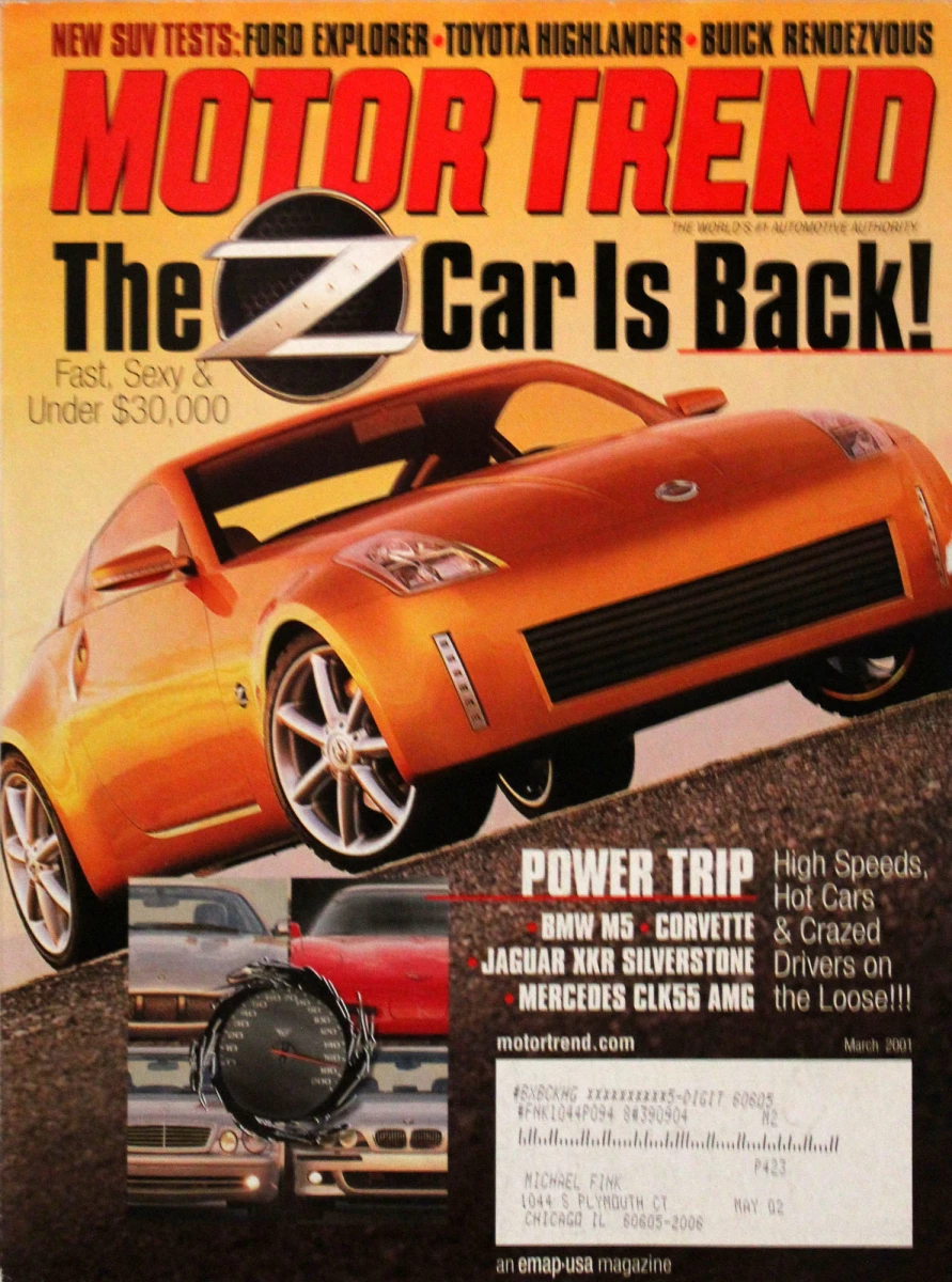 Motor Trend | March 2001 at Wolfgang's