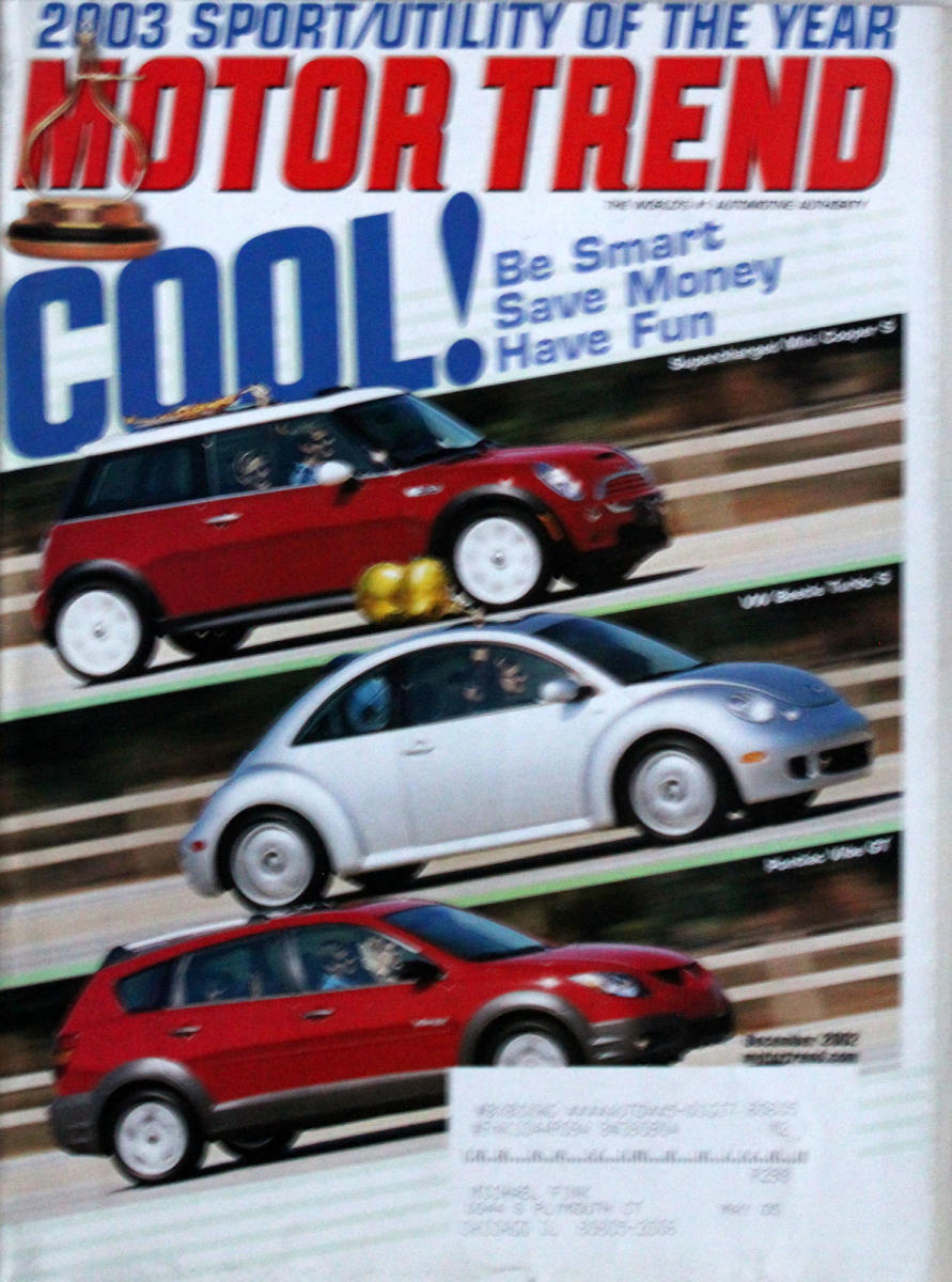 Motor Trend | December 2002 at Wolfgang's