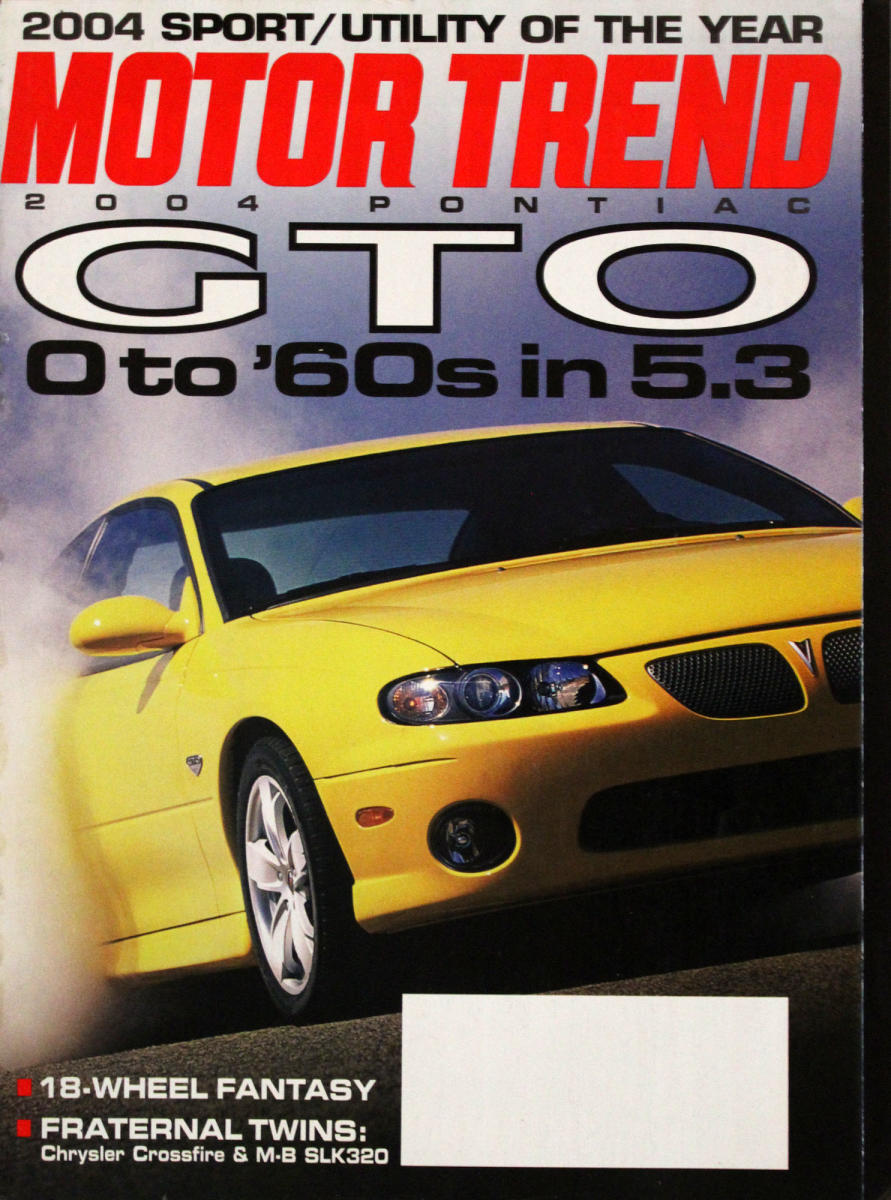 Motor Trend | December 2003 at Wolfgang's