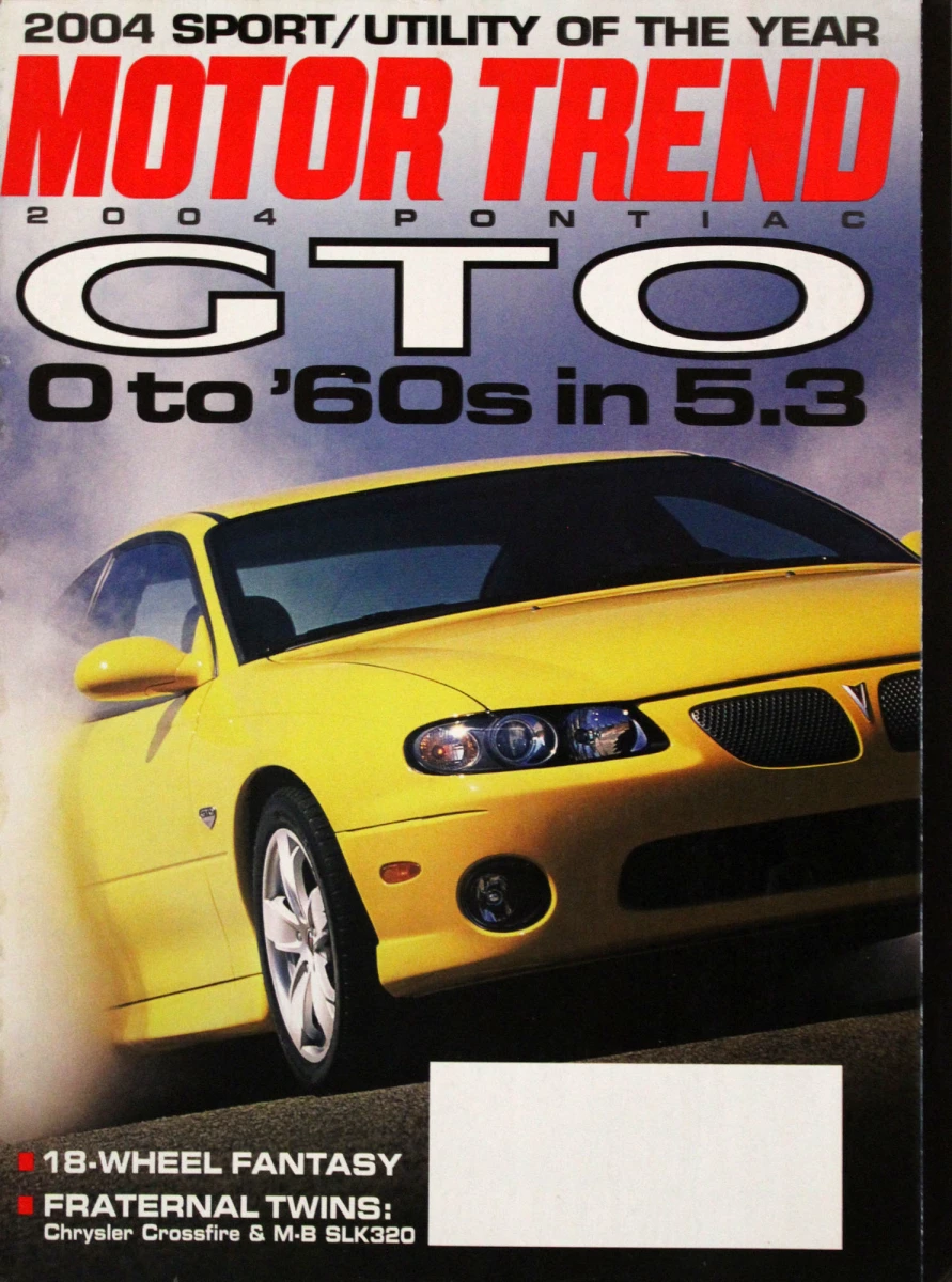 Motor Trend | December 2003 at Wolfgang's