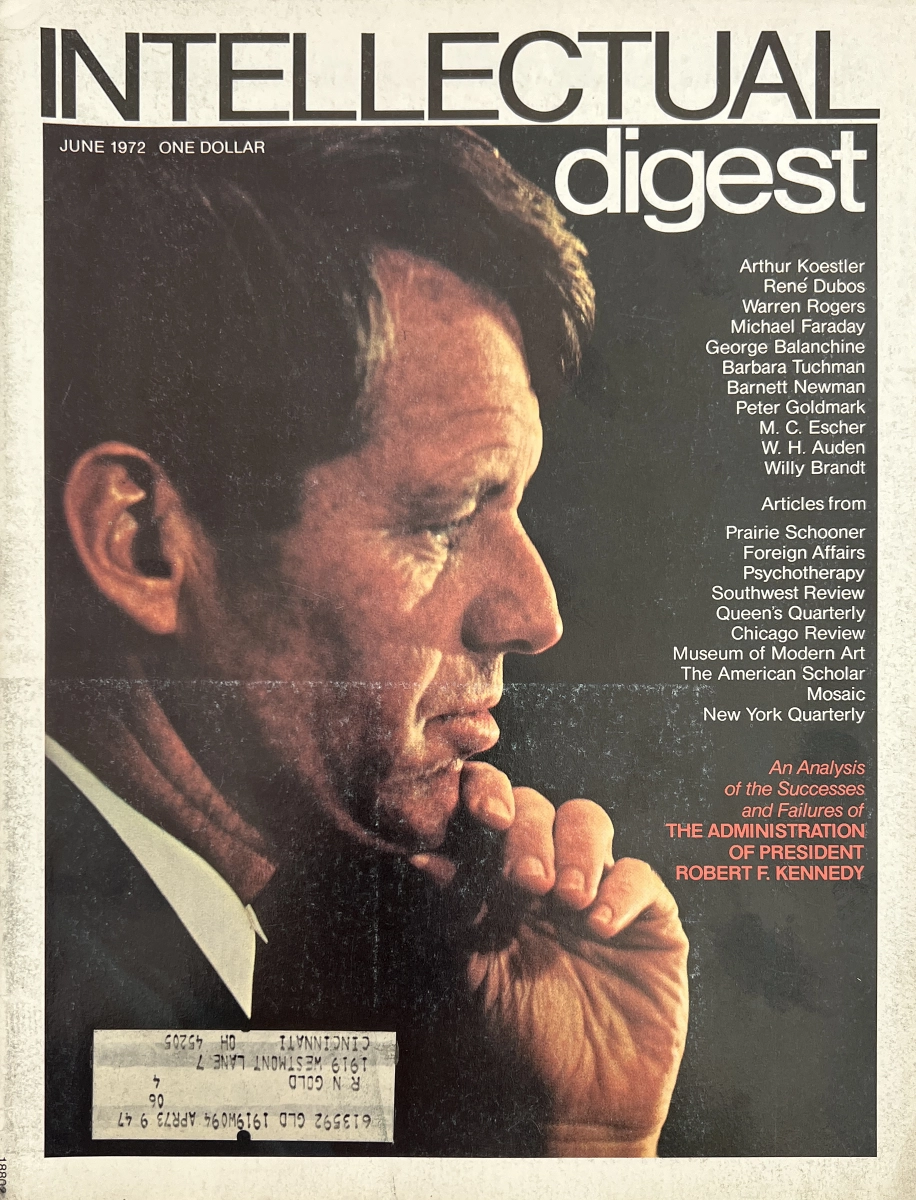 Intellectual Digest | June 1972 at Wolfgang's
