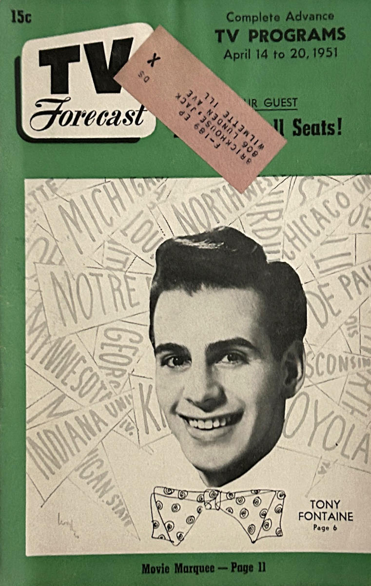 TV Forcast | April 14, 1951 at Wolfgang's