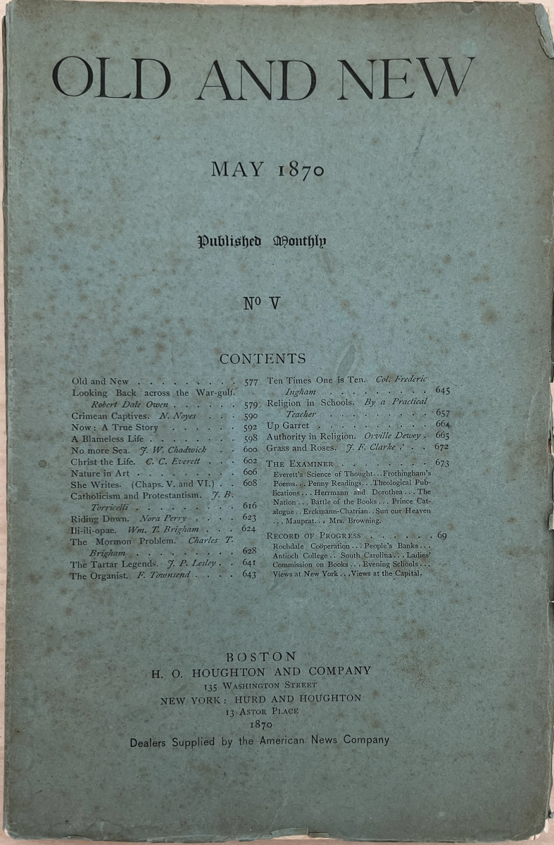 Old and New | May 1870 at Wolfgang's