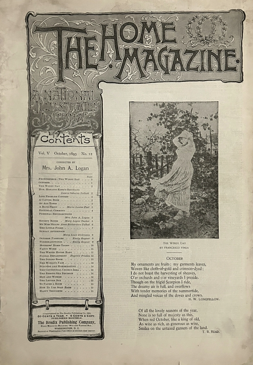 The Home Magazine | October 1893 at Wolfgang's