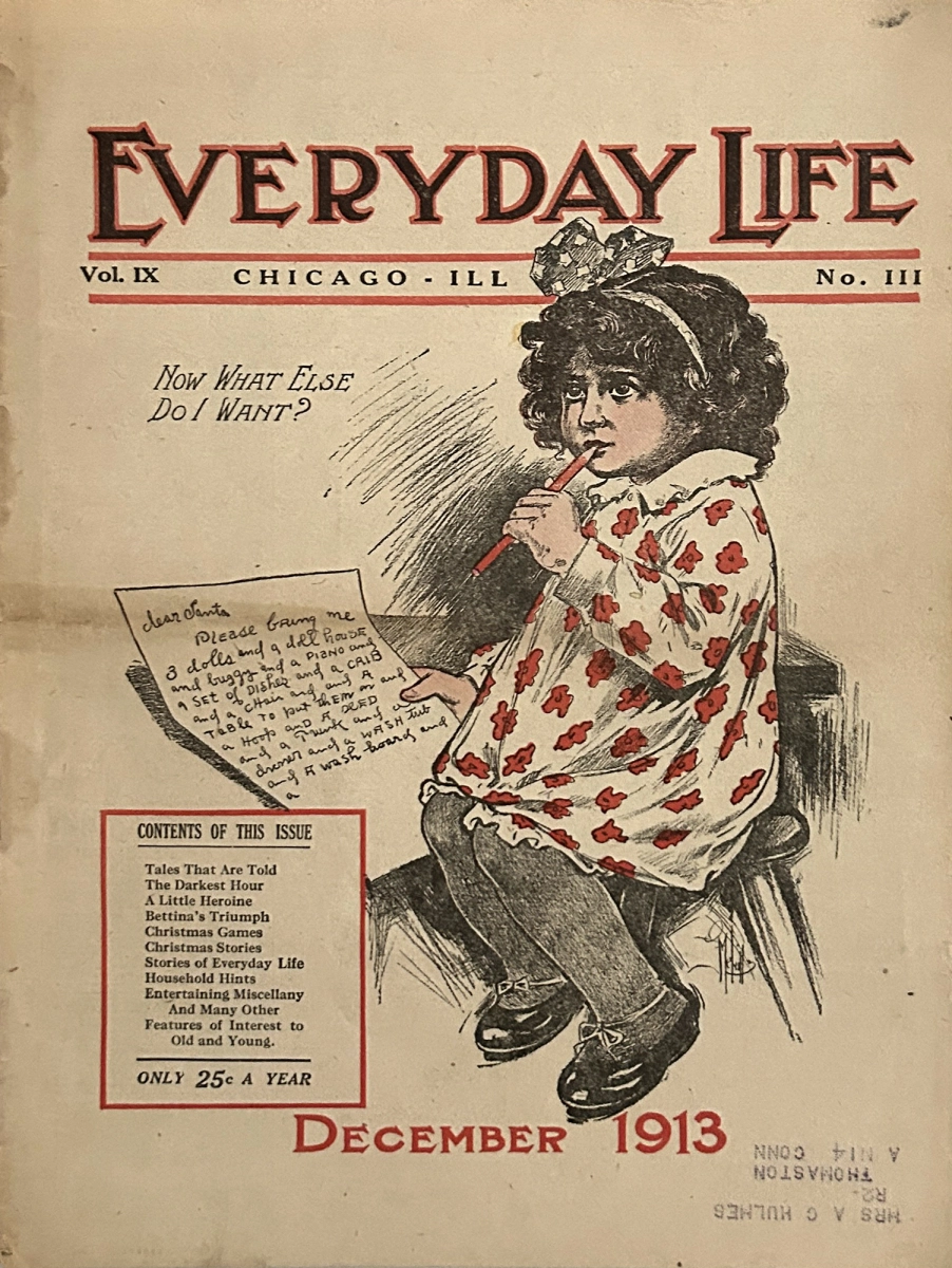Everyday Life | December 1913 at Wolfgang's