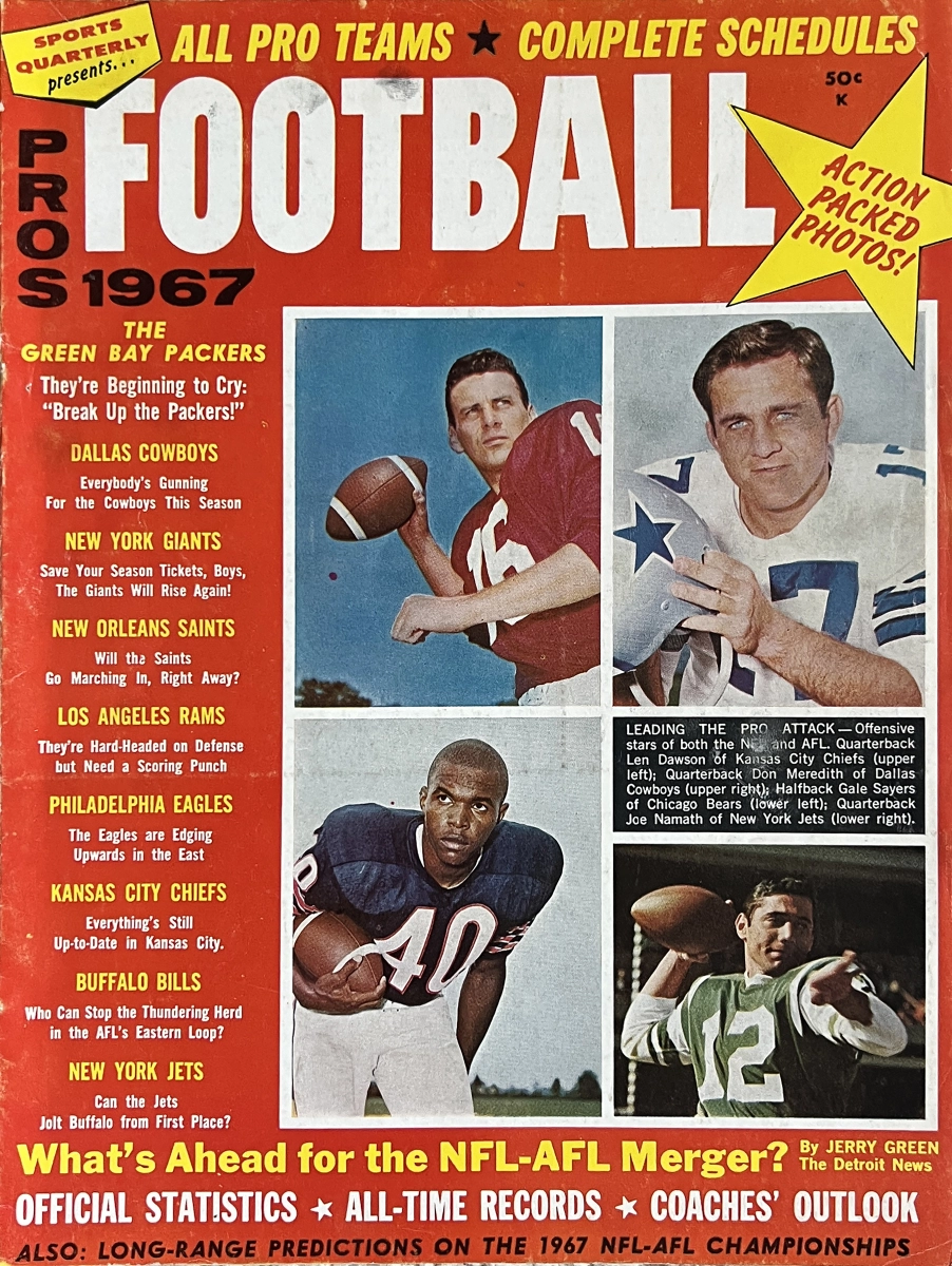 Sports Quarterly Football Pros | January 1967 at Wolfgang's