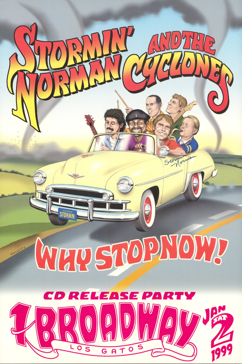 Stormin' Norman & the Cyclones Vintage Concert Poster from Number 1 ...