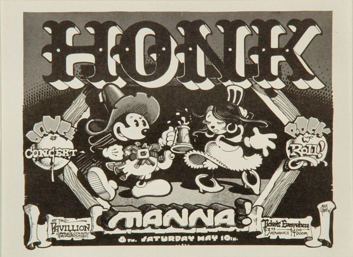 Honk Vintage Concert Handbill from Orange County Fairgrounds, May 10 ...