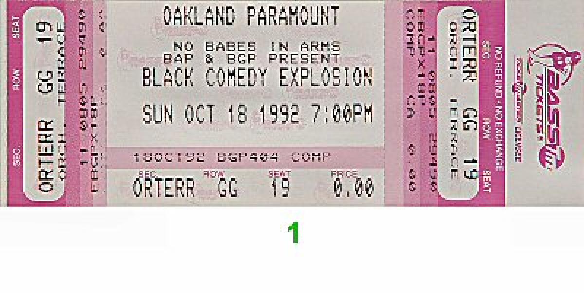 Jamie Foxx Vintage Concert Vintage Ticket from Paramount Theatre, Oct ...