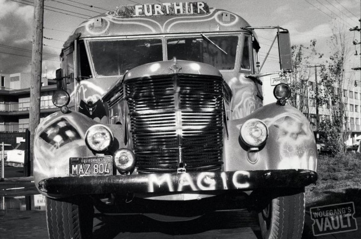 Ken Kesey's Bus Vintage Concert Photo Fine Art Print from Panhandle ...