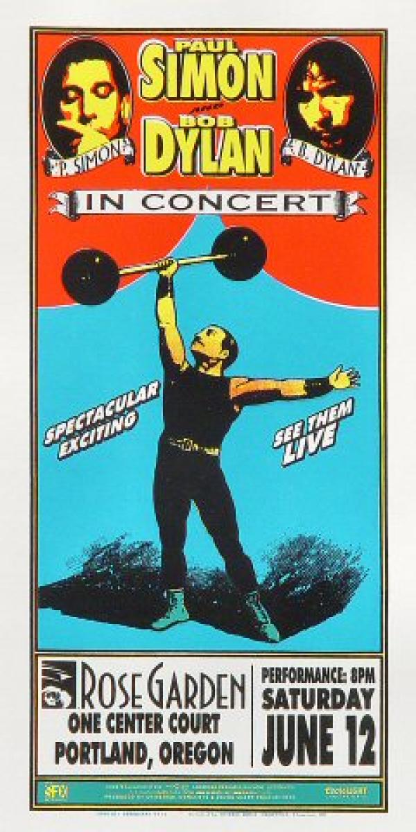 Paul Simon Vintage Concert Handbill from Portland Rose Garden, Jun 12 ...