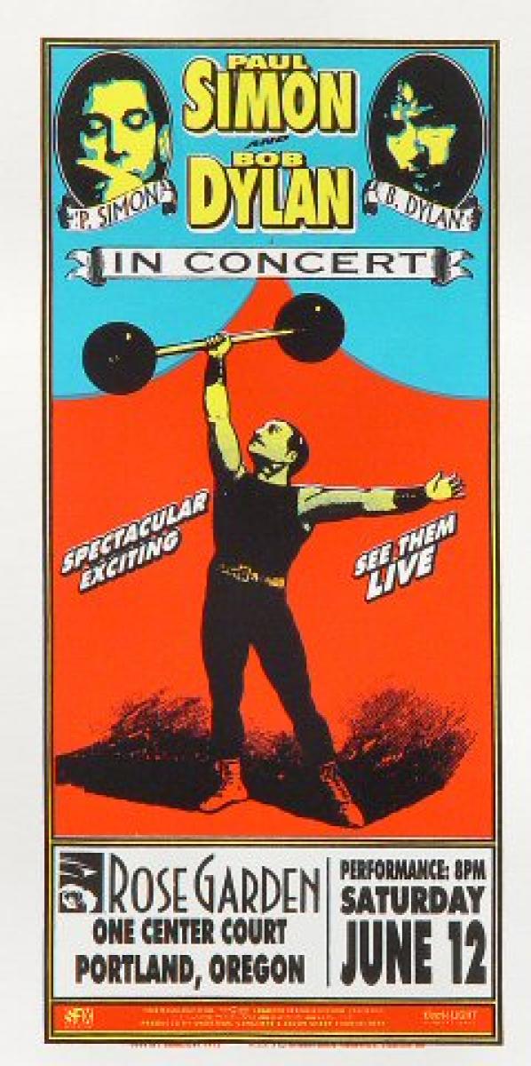 Paul Simon Vintage Concert Handbill from Portland Rose Garden, Jun 12 ...