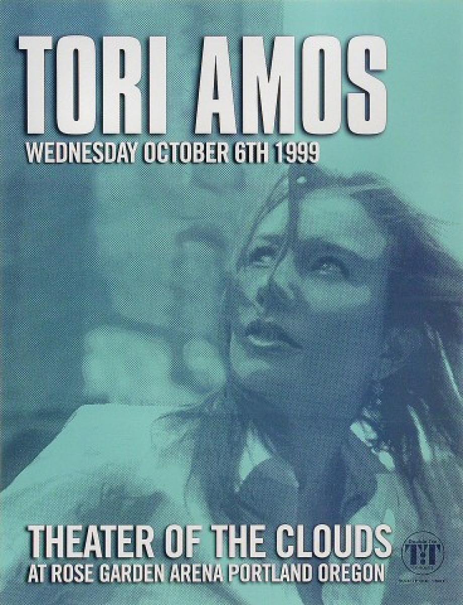 Tori Amos Vintage Concert Poster from Portland Rose Garden, Oct 6, 1999 ...