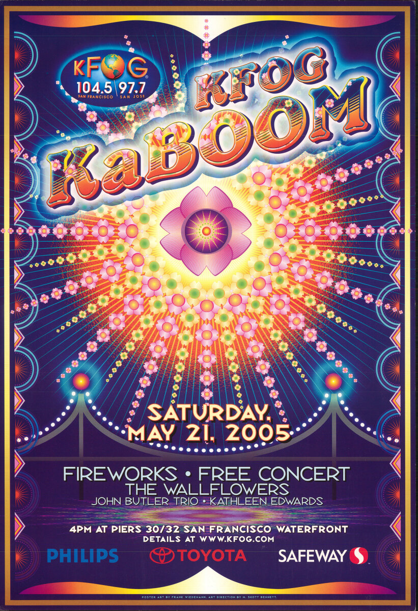 The Wallflowers Vintage Concert Poster from Pier 30/32, May 21, 2005 at ...