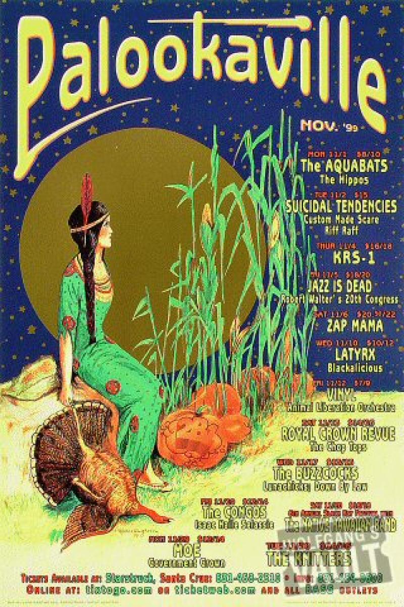 The Aquabats Vintage Concert Poster from Palookaville, Nov 1, 1999 at ...