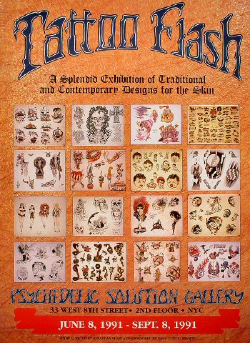 Tattoo Flash Vintage Concert Poster from Psychedelic Solution, Jun 8 ...