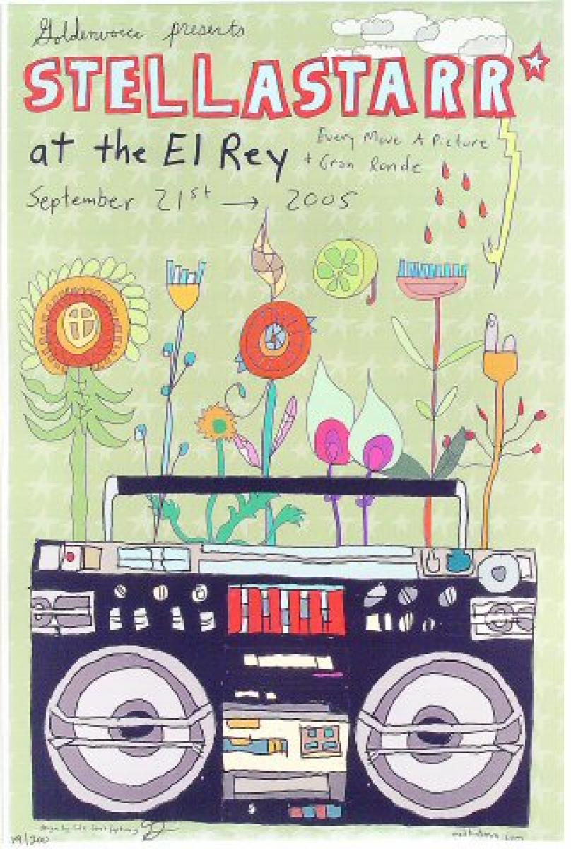 stellastarr* Vintage Concert Poster from El Rey Theater, Sep 21, 2005 ...