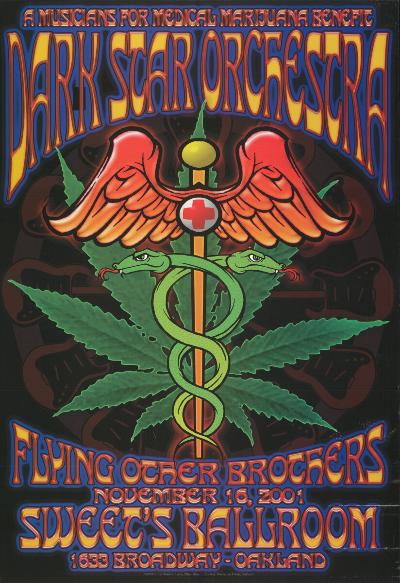 Dark Star Orchestra Vintage Concert Poster from Sweet's Ballroom, Nov ...
