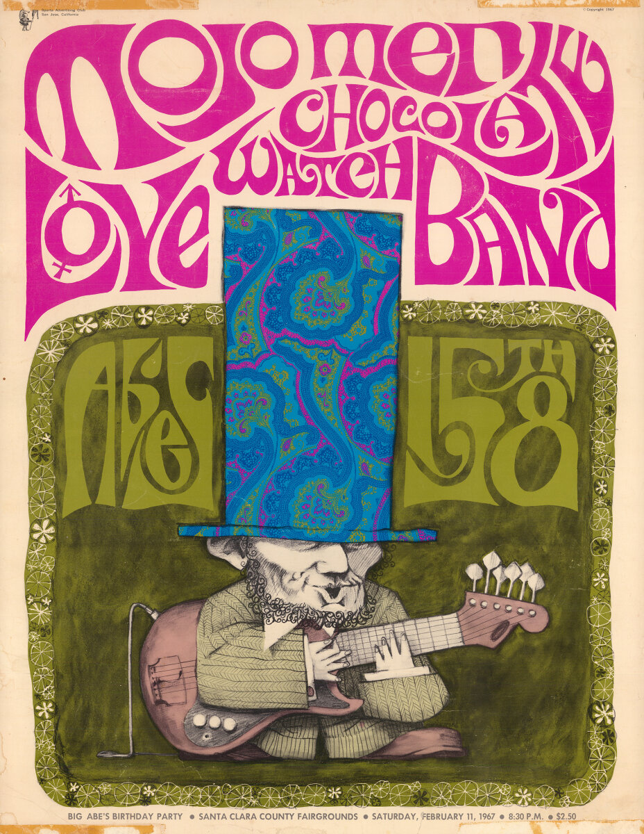 The Mojo Men Vintage Concert Poster from Santa Clara County Fairgrounds ...