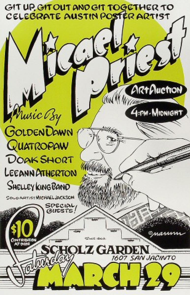 Micael Priest Vintage Concert Poster from Scholz Garden, Mar 29, 2003 ...