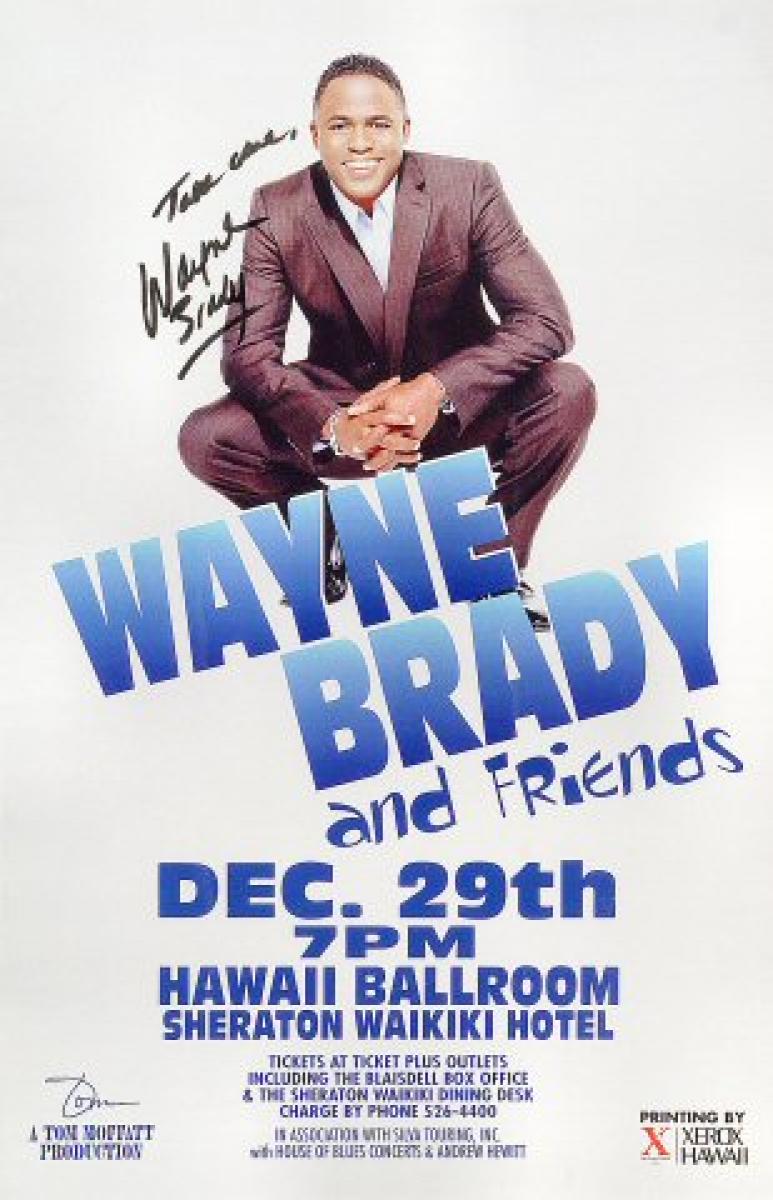 Wayne Brady & Friends Vintage Concert Poster from Sheraton Waikiki ...
