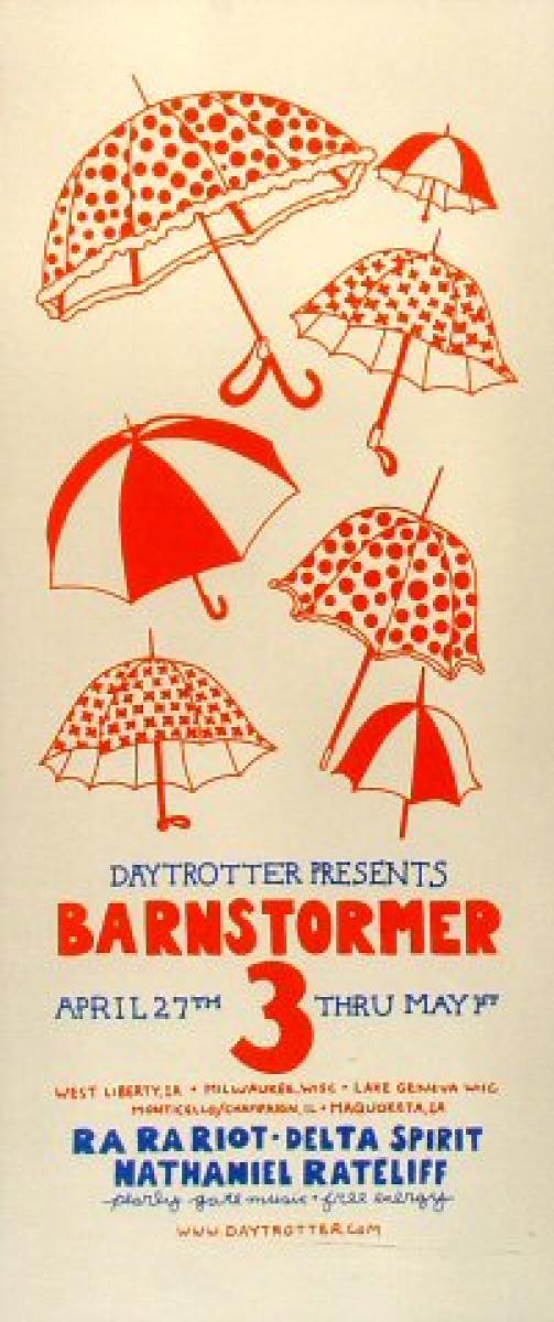 Barnstormer 3 Vintage Concert Poster from Secrest 1883 Octagonal Barn ...