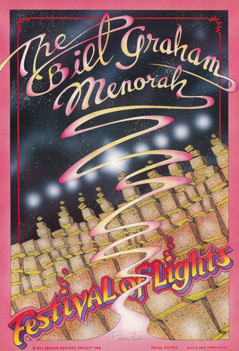 Bill Graham Menorah Festival of Lights Vintage Concert Poster from ...