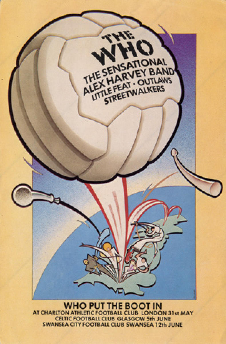 The Who Sticker from Valley Stadium, May 31, 1976 at Wolfgang's