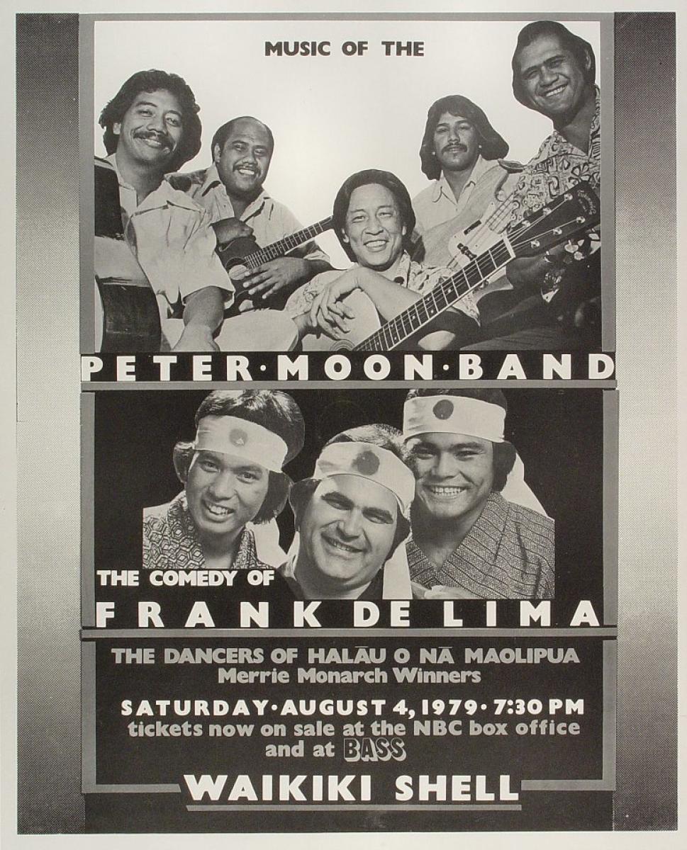 Peter Moon Vintage Concert Poster from Waikiki Shell, Aug 4, 1979 at ...