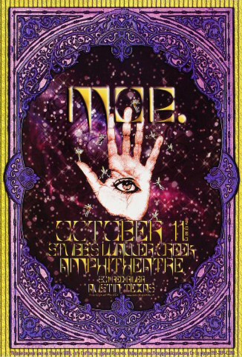 moe. Vintage Concert Poster from Waller Creek Amphitheatre, Oct 11 ...