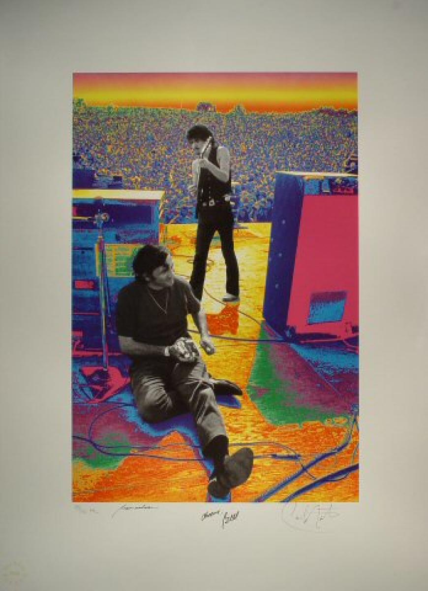 Woodstock Vintage Concert Lithograph from Woodstock, Aug 16, 1969 at ...