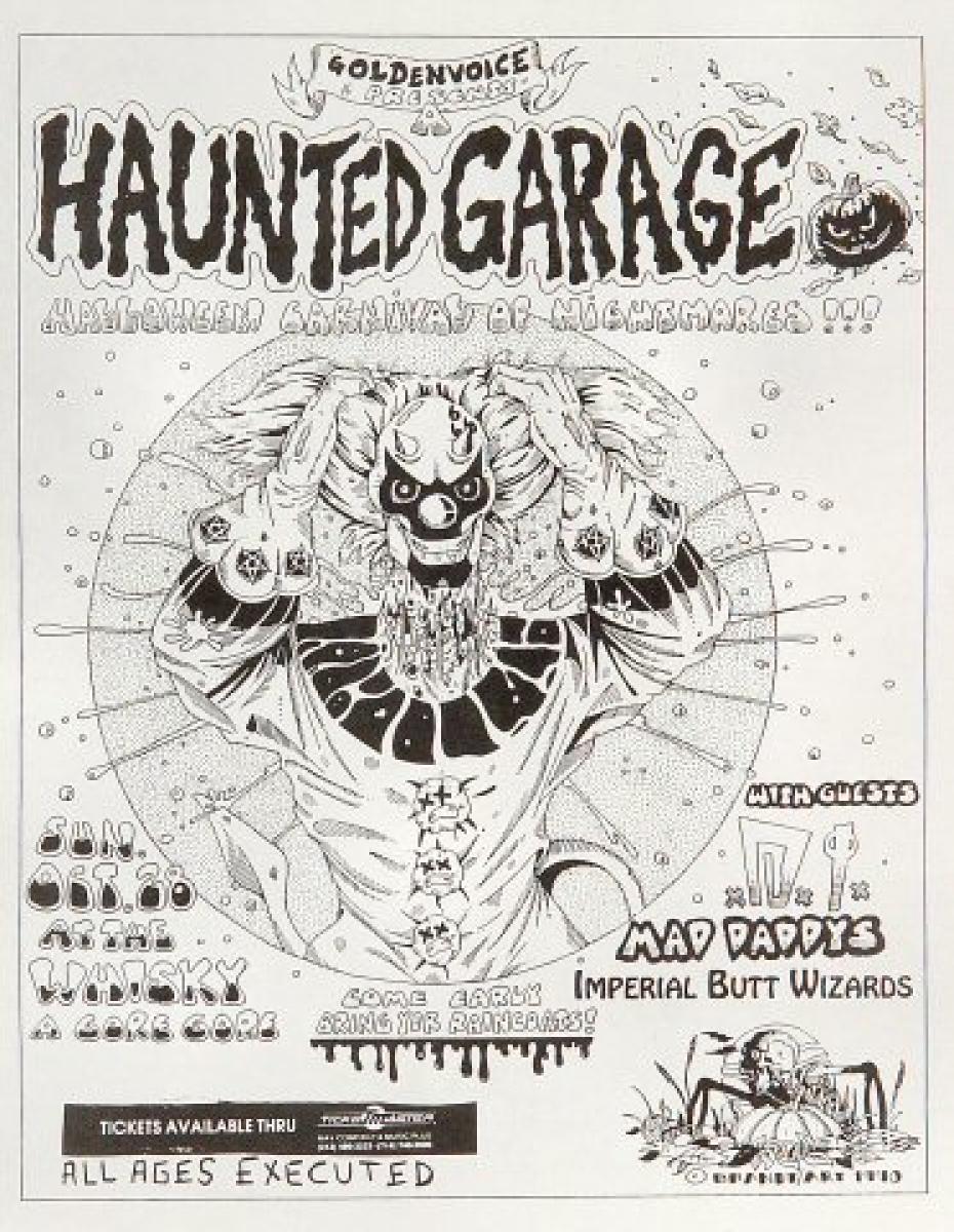 Haunted Garage Vintage Concert Handbill from Whisky A Go-Go, Oct 28 ...