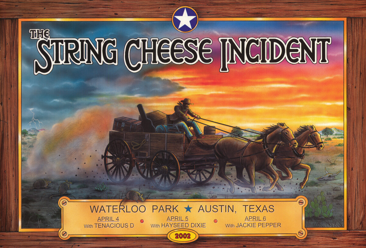 String Cheese Incident Vintage Concert Poster from Waterloo Park, Apr 4 ...
