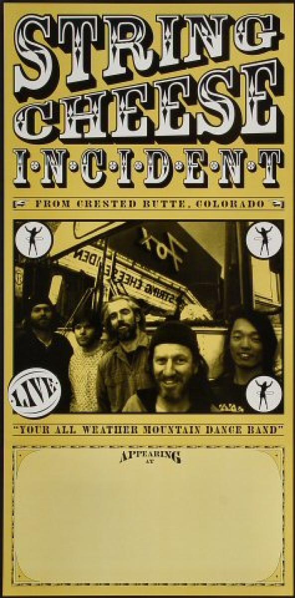 String Cheese Incident Vintage Concert Poster at Wolfgang's