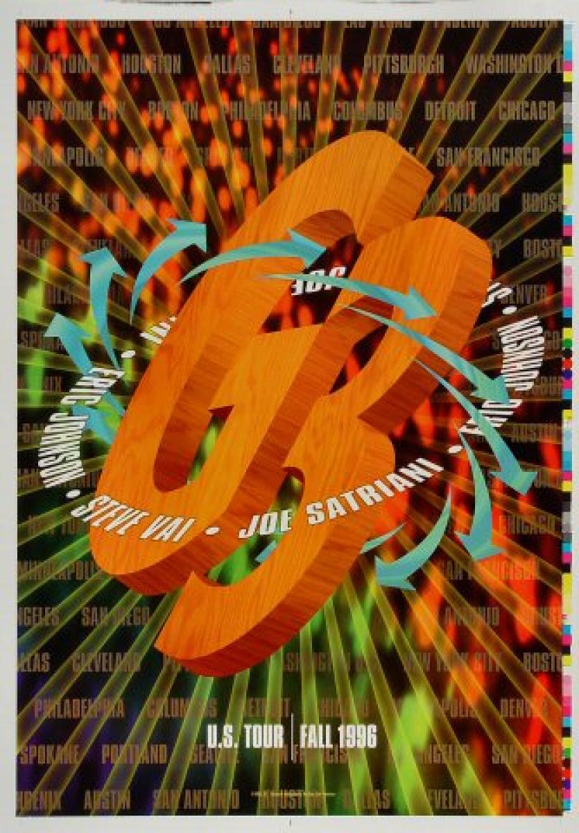 Joe Satriani Vintage Concert Proof, 1996 at Wolfgang's