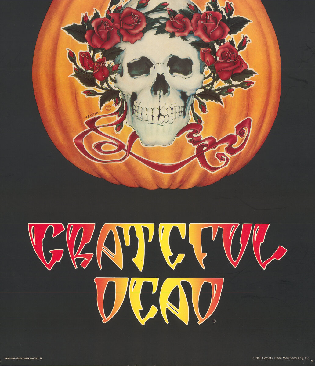 Grateful Dead Vintage Concert Poster, 1989 at Wolfgang's