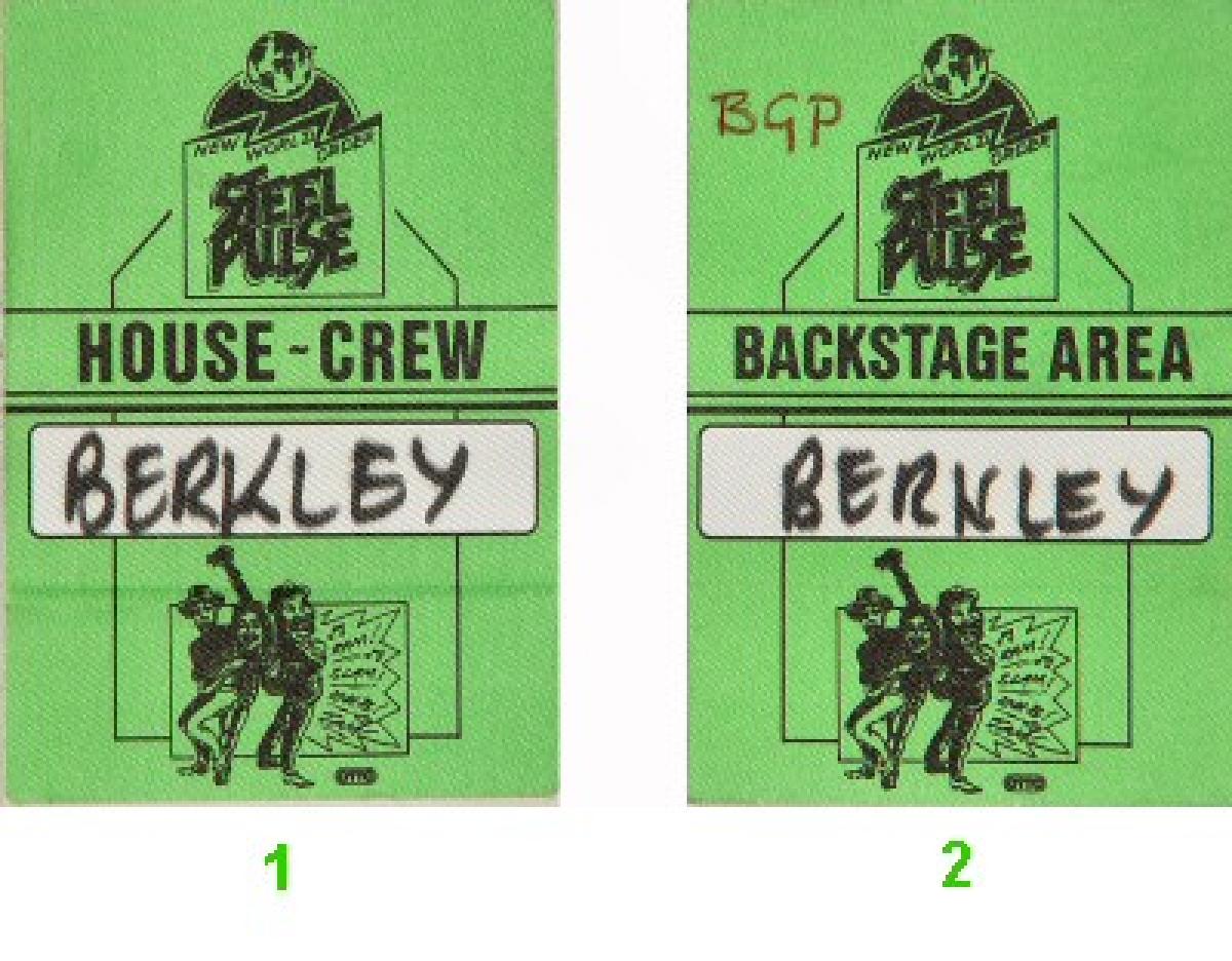 Steel Pulse Backstage Pass at Wolfgang's
