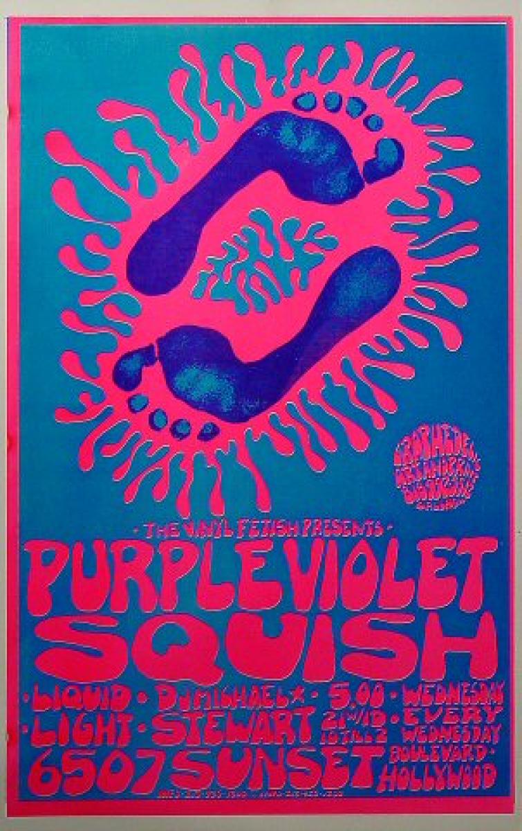 DJ Michael Stewart Vintage Concert Poster from Vinyl Fetish at Wolfgang's