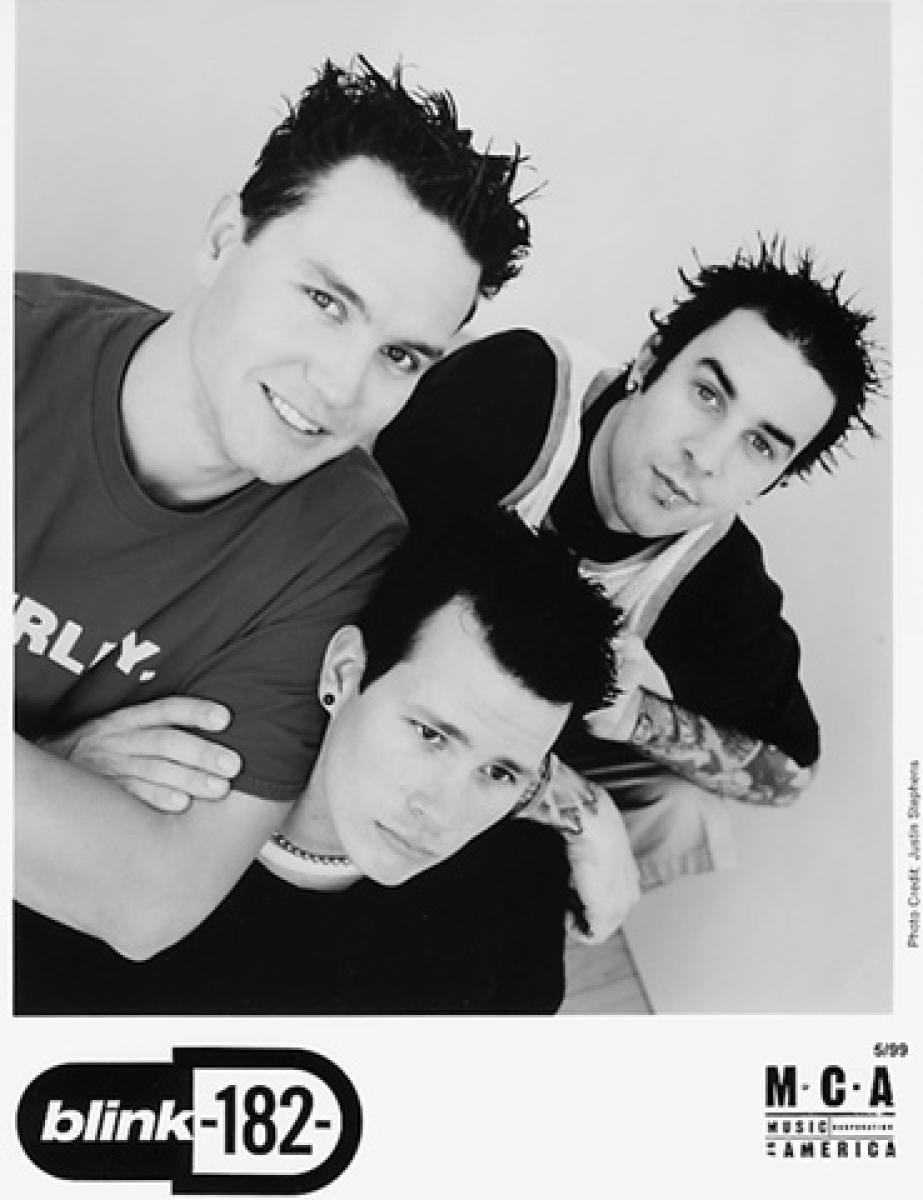 Blink-182 Vintage Concert Photo Promo Print, 1999 at Wolfgang's
