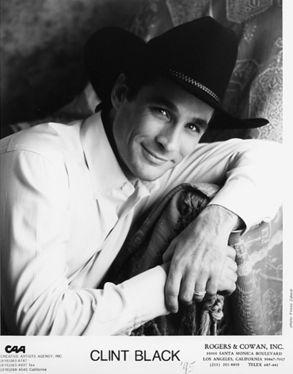 Clint Black Vintage Concert Photo Promo Print, 1995 at Wolfgang's
