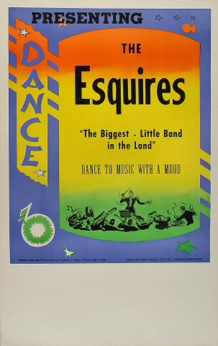 The Esquires Vintage Concert Poster at Wolfgang's