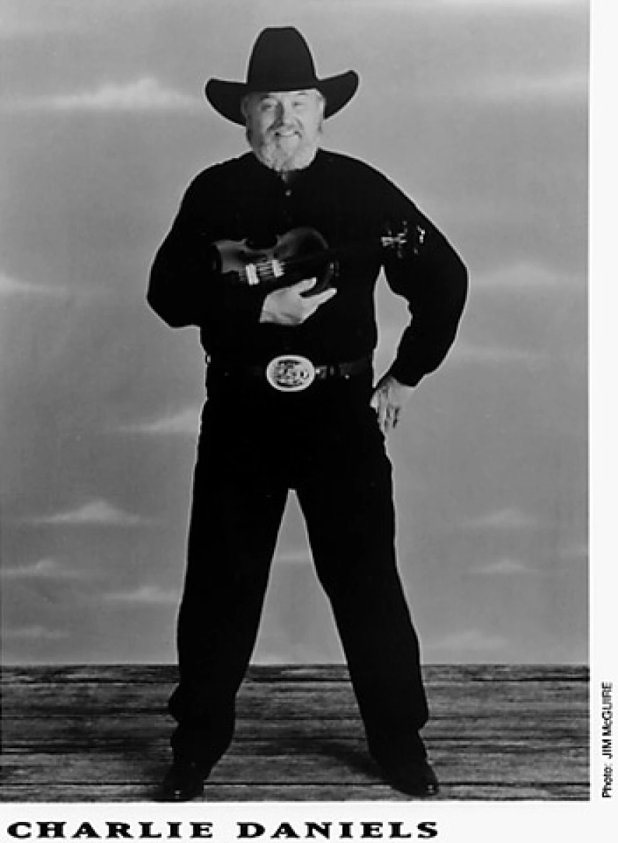 Charlie Daniels Vintage Concert Photo Promo Print at Wolfgang's