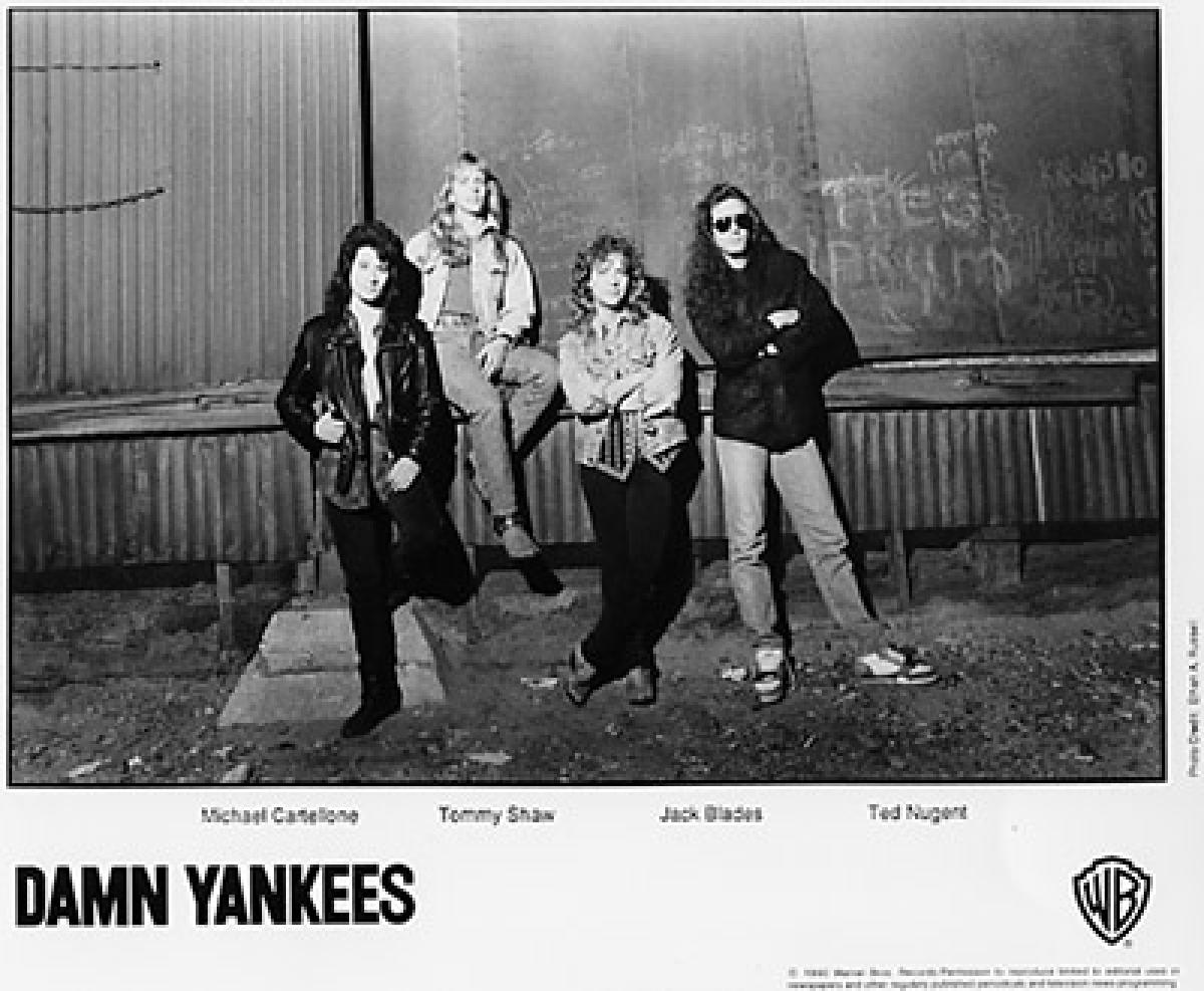 Damn Yankees Vintage Concert Photo Promo Print, 1990 at Wolfgang's