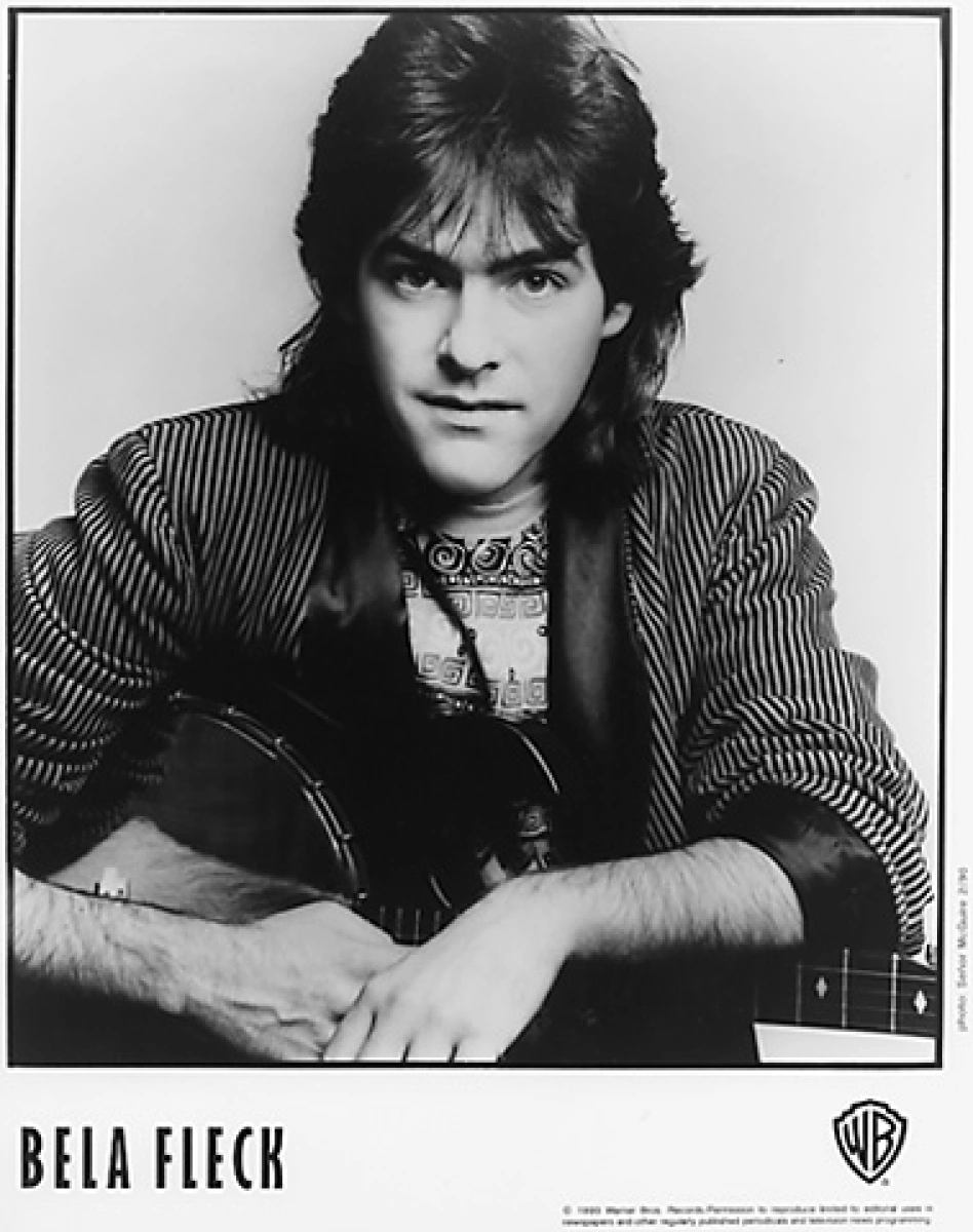 Bela Fleck Vintage Concert Photo Promo Print, 1990 at Wolfgang's