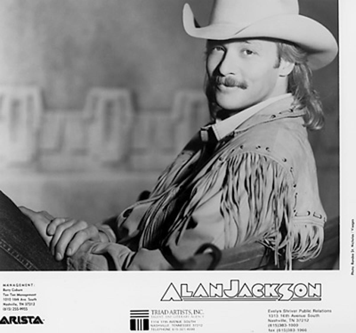 Alan Jackson Vintage Concert Photo Promo Print at Wolfgang's