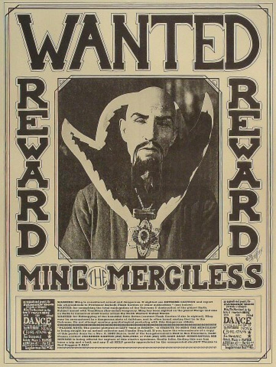 Wanted- Ming the Merciless Vintage Concert Poster, 1993 at Wolfgang's