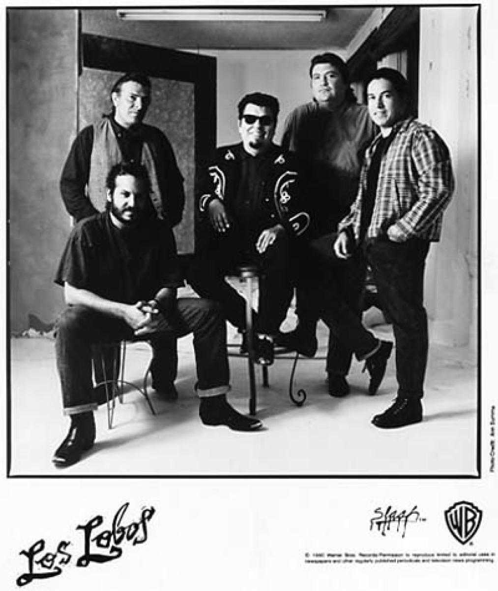 Los Lobos Vintage Concert Photo Promo Print, 1990 at Wolfgang's