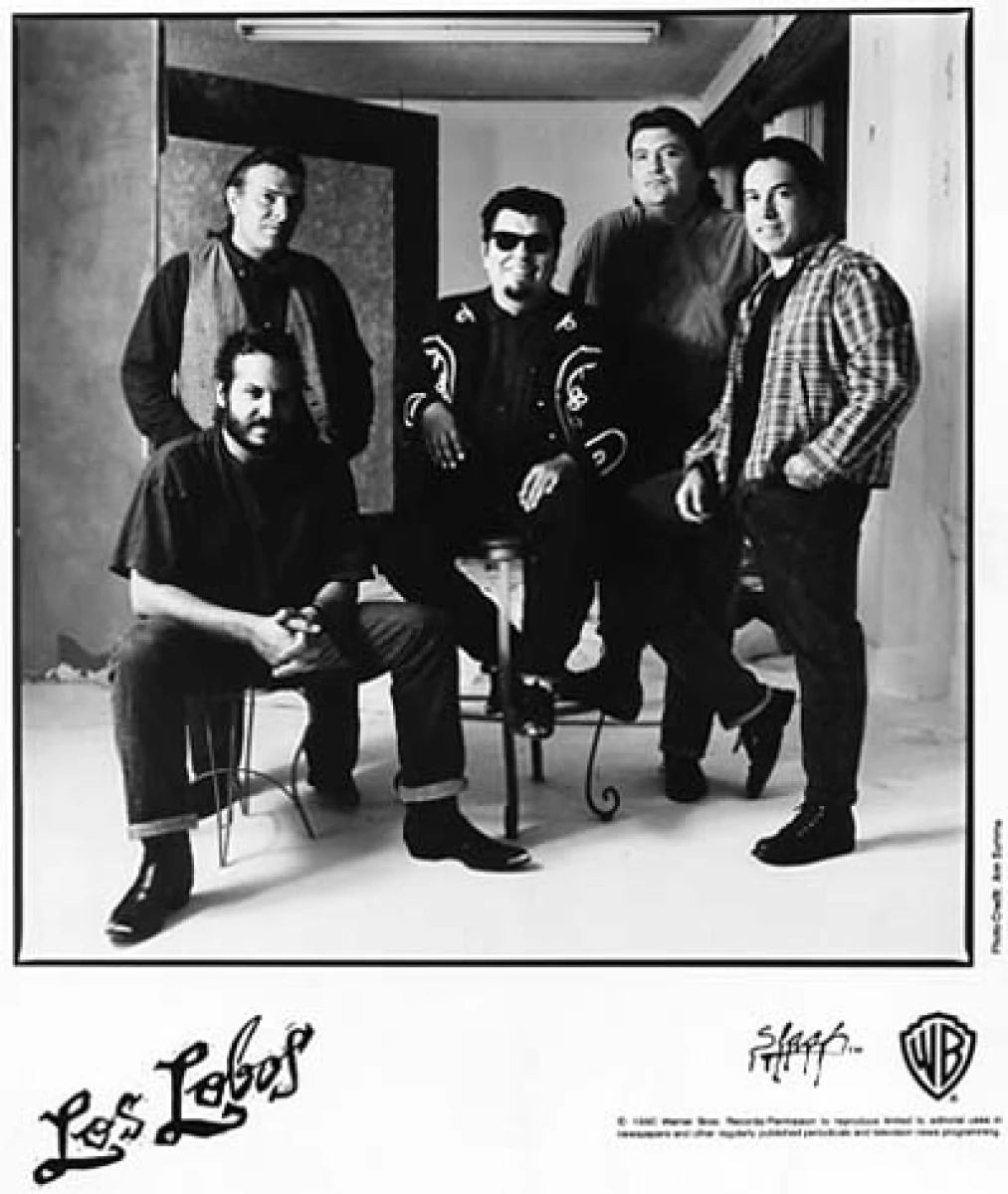 Los Lobos Vintage Concert Photo Promo Print, 1990 at Wolfgang's