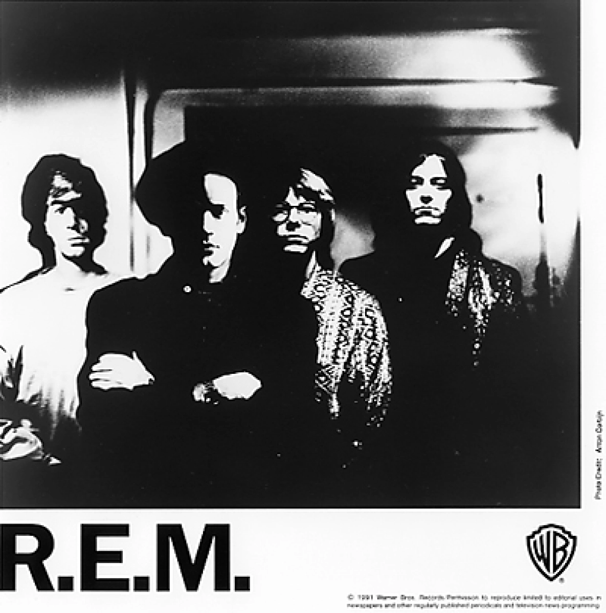 R.E.M. Vintage Concert Photo Promo Print, 1991 at Wolfgang's